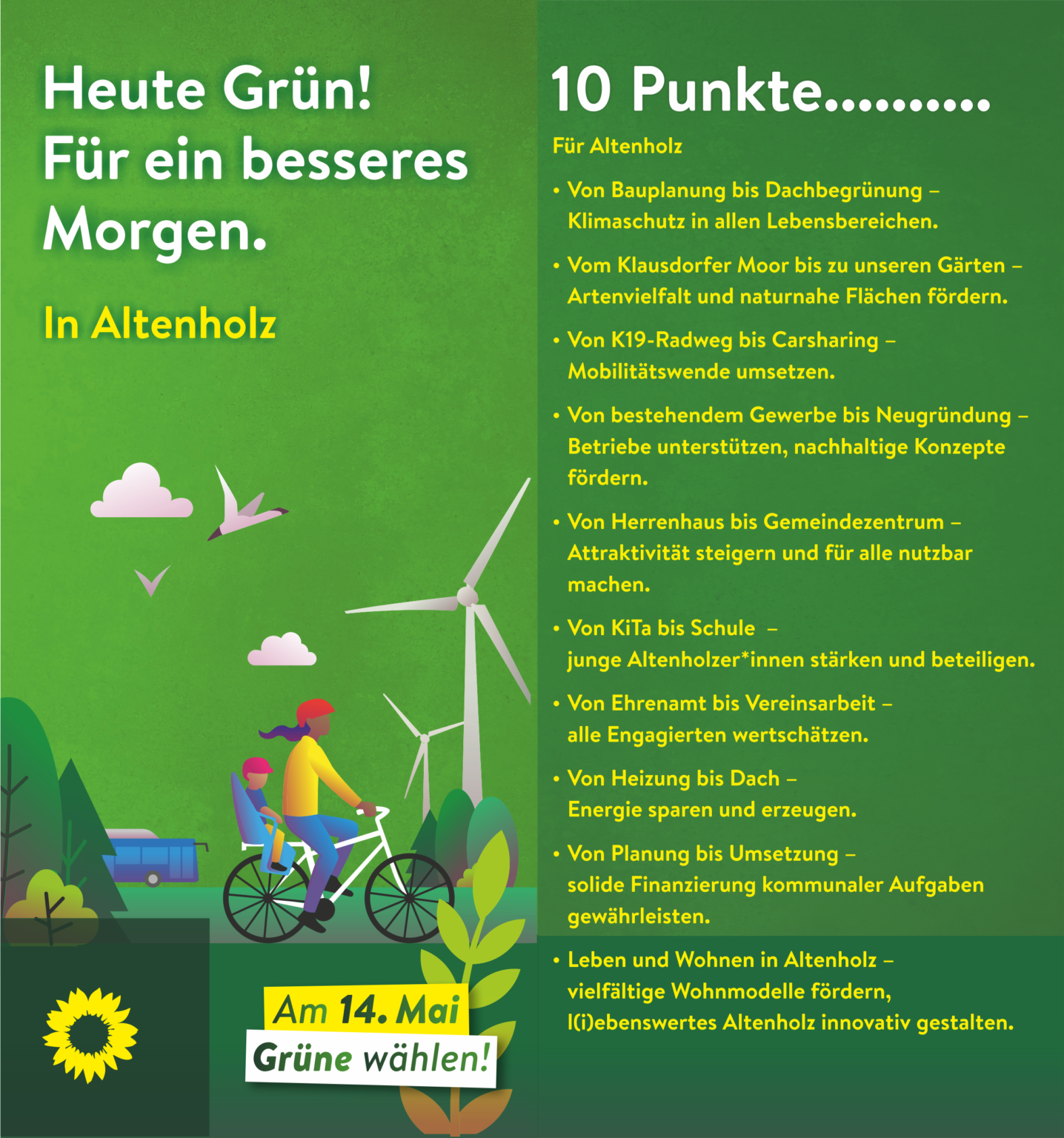 10 Punkte für Altenholz – Ortsverband Die Grünen Altenholz